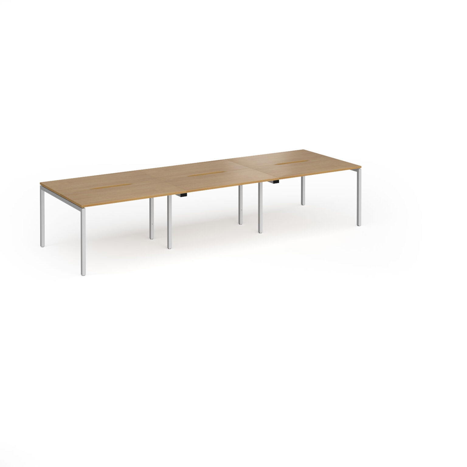 Triple Back to Back Desks - Shallow - Office Furniture Warehouse